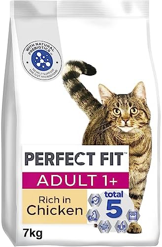 PERFECT FIT Cat Complete Dry Adult 1+ Chicken 7kg : Amazon.co.uk: Pet ...