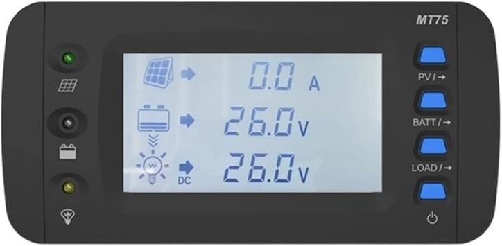Amazon.com: VGVGV Solar Charge Controller, Remote Meter Can Monitor ...