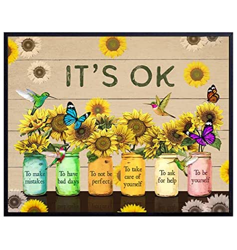 Amazon.com: Inspiration Quotation Self-help Wall Art - Encouraging Wall ...