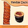 Flexible Orange PVC Ductwork for Ventilation - Adjustable Length Duct ...