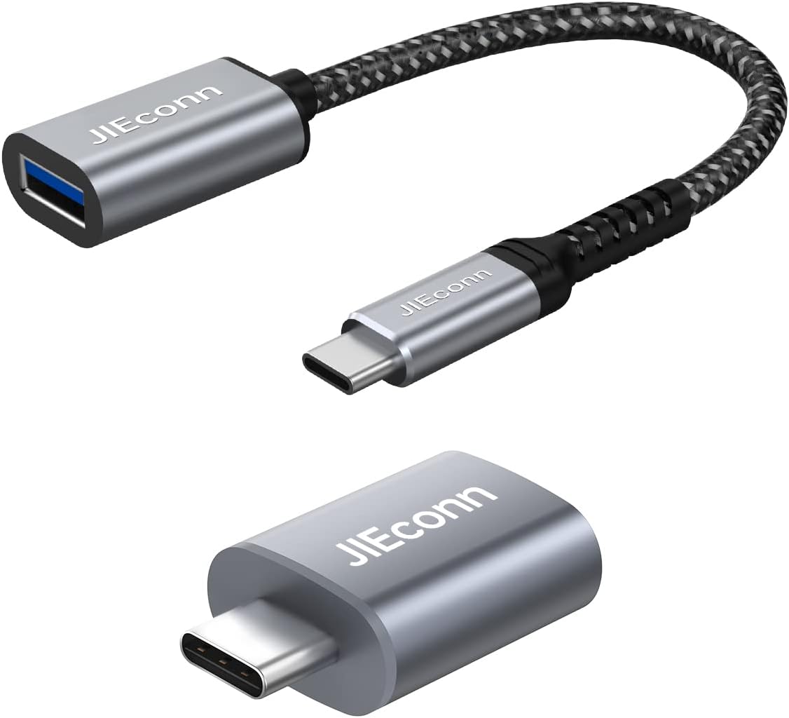 USB C to USB Adapter,JIEconn USB 3.0 to USB-C Adapter [2 Pack ...