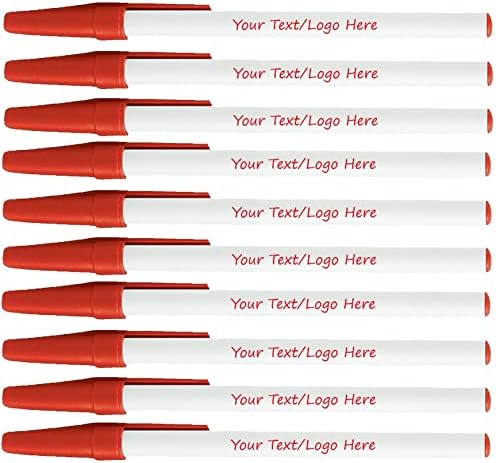 Amazon.com : Personalized Stick Pens With your Custom Logo or Text-500 ...
