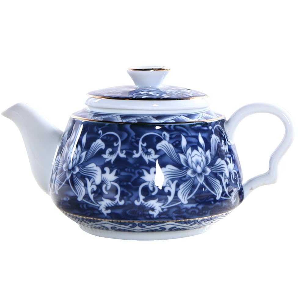 Amazon.com | Blue and White Porcelain Teapot, Tea Kettle Teapot ...