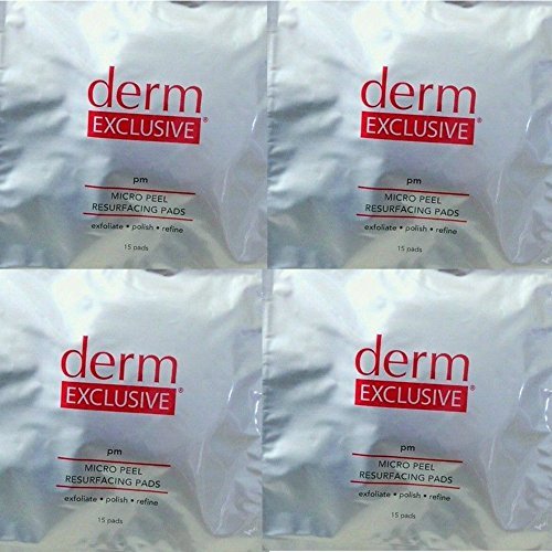 Amazon.com: 4-Packs Derm Exclusive Micro Peel Resurfacing Pads, (60 ...