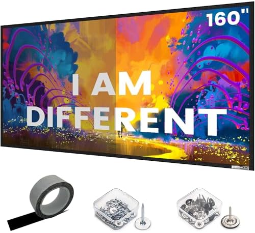 2024 New ALR Projector Screen - Fixed Frame Like & Wall Mounted - High ...