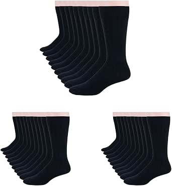Amazon.com: No Nonsense Men's Cotton Ribbed Dress Sock-10 Pair Pack ...