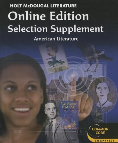 Holt McDougal Literature: Common Core Online Edition Selection ...