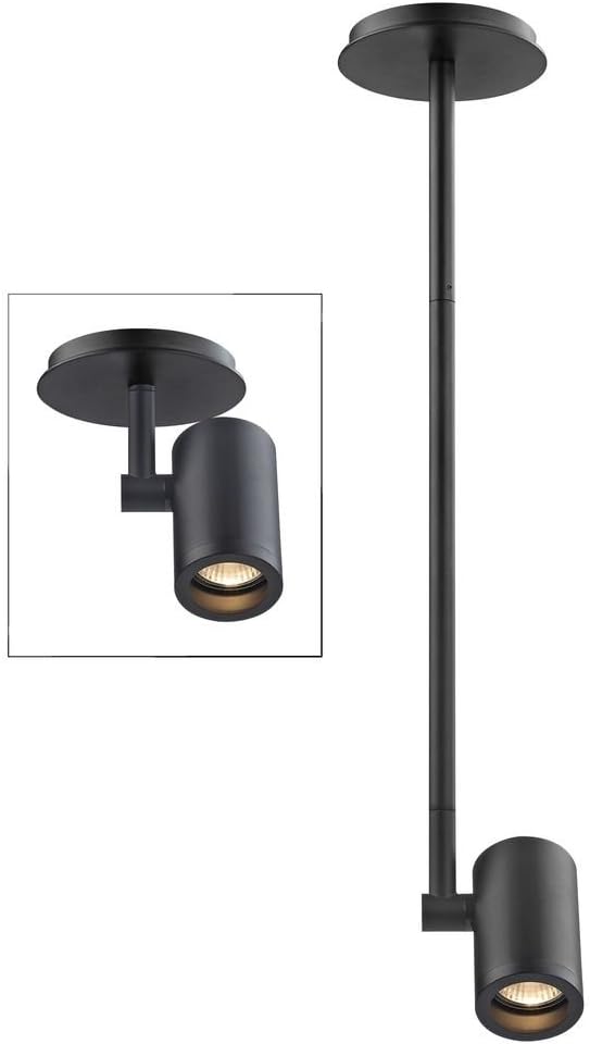 Cylinder Adjustable Monopoint - Black - GU10 Base - Amazon.com
