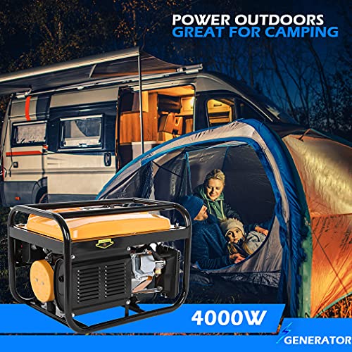 Cooller Generators Petrol Silent, 4000 Watt Gas Powered Portable ...