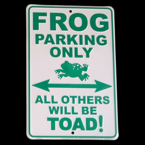 Amazon.com: Frog Legs Toad Art Froggy Aluminum Sign Metal Plaque : Home ...
