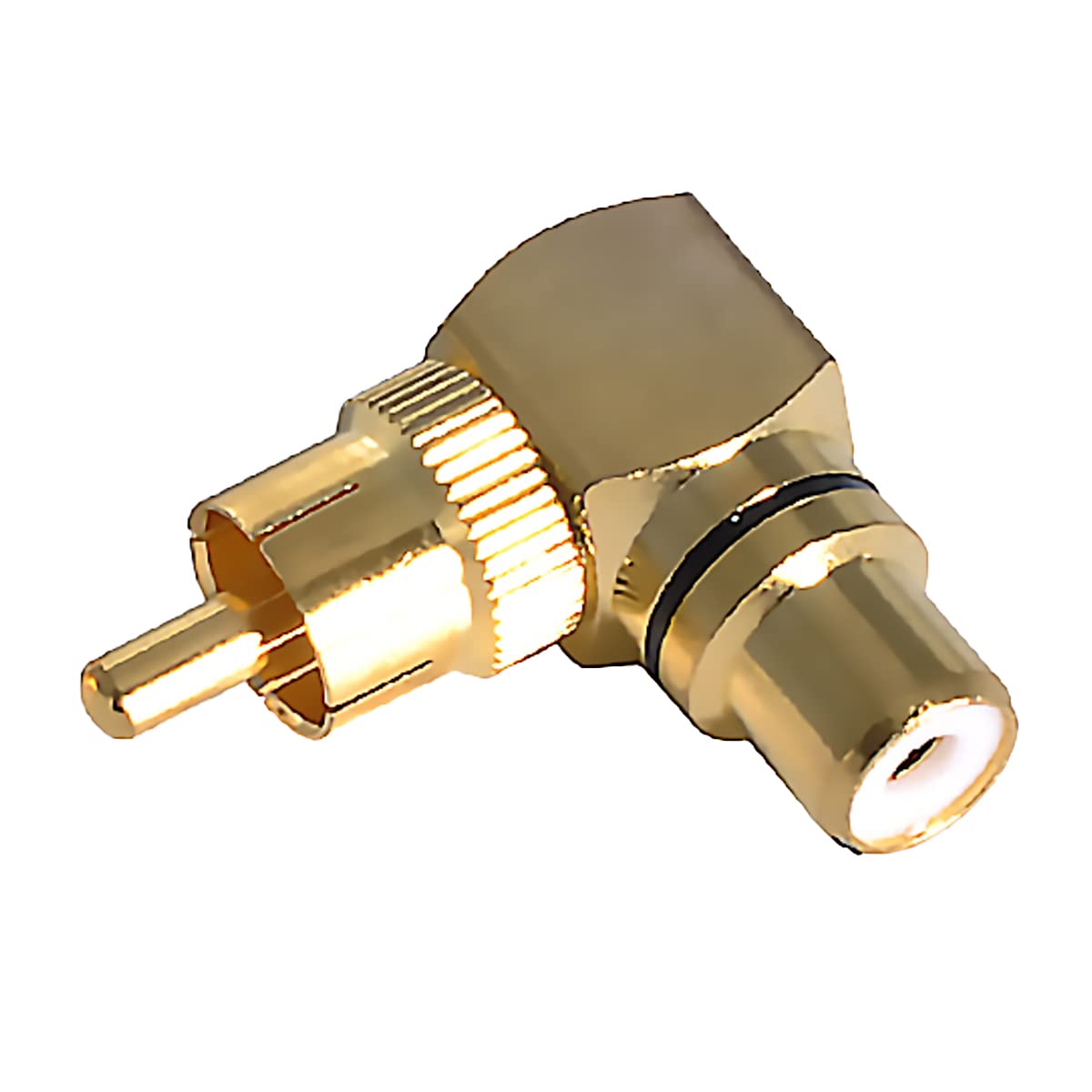 Amazon.com: WLGQ 90 Degree AV Adapter, AV Male-to-Female Elbow ...