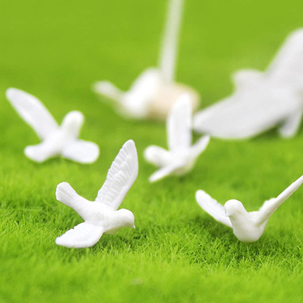 Mini Plastic Pigeons 20 Pcs Pigeon Miniature Animals Figurines Bird ...