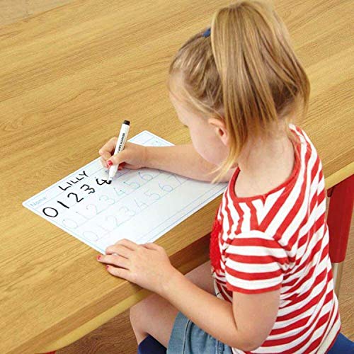TTS TTEY05315 0-9 Number Formation and Tracing Whiteboard, Pack of 30 ...