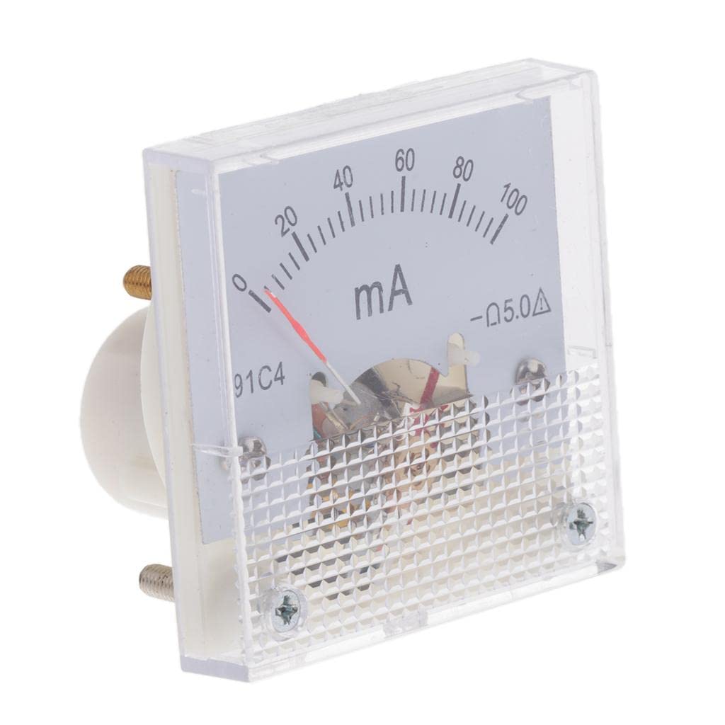 DC Ammeter Analog Panel Meter Amp Meter Current Gauge Pointer Type 0 ...