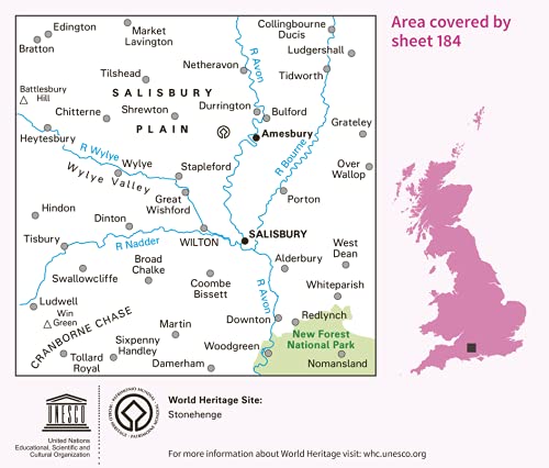 Salisbury & The Plain Map | Amesbury | Ordnance Survey | OS Landranger ...