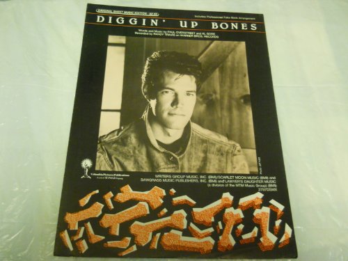 DIGGIN' UP BONES RANDY TRAVIS PAUL OVERSTREET 1985 SHEET MUSIC FOLDER ...