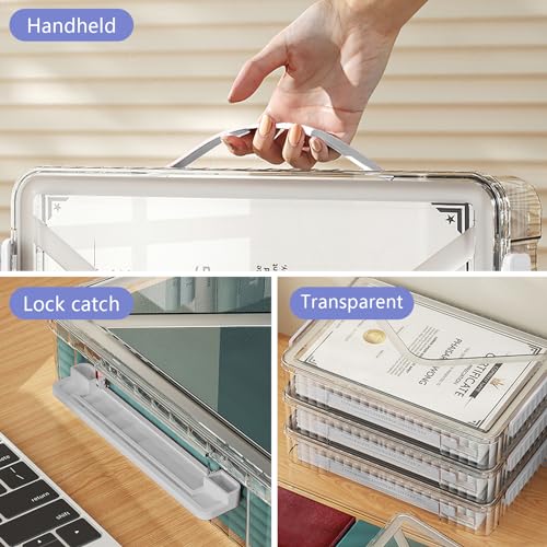 Marte Vanci Plastic Storage Bin with Lid Portable Project Case with ...