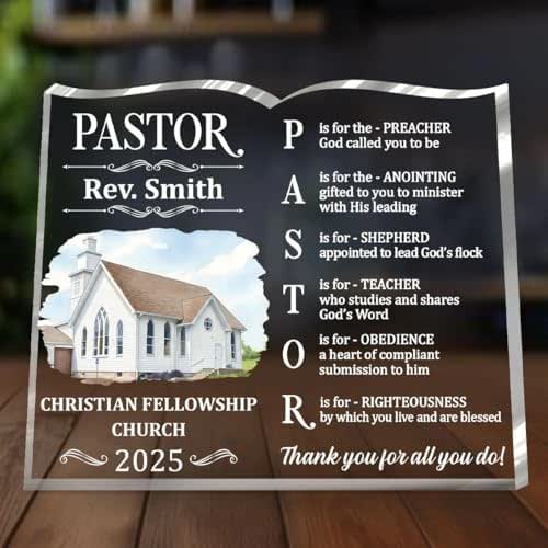 Amazon.com: Thank You Pastor - Pastor Personalized Shaped Acrylic ...
