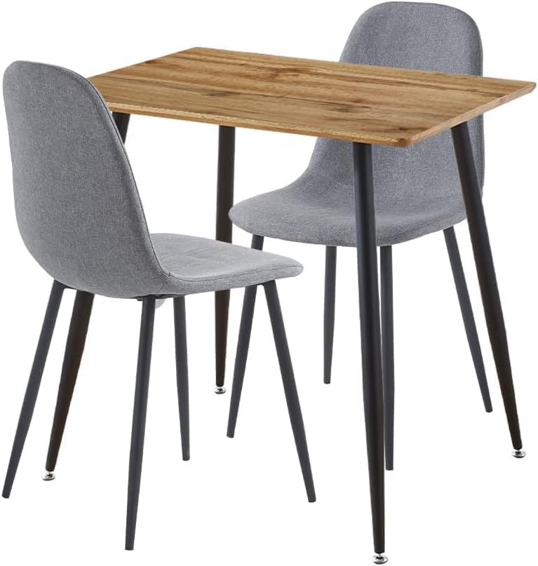 Hallowood Furniture Cullompton Small Dining Table and 2 Chairs, Round ...