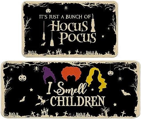 Amazon.com: cusugbaso Halloween Kitchen Mat, I Smell Children Kitchen ...