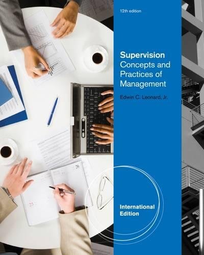 Supervision: Concepts and Practices of Management, International ...