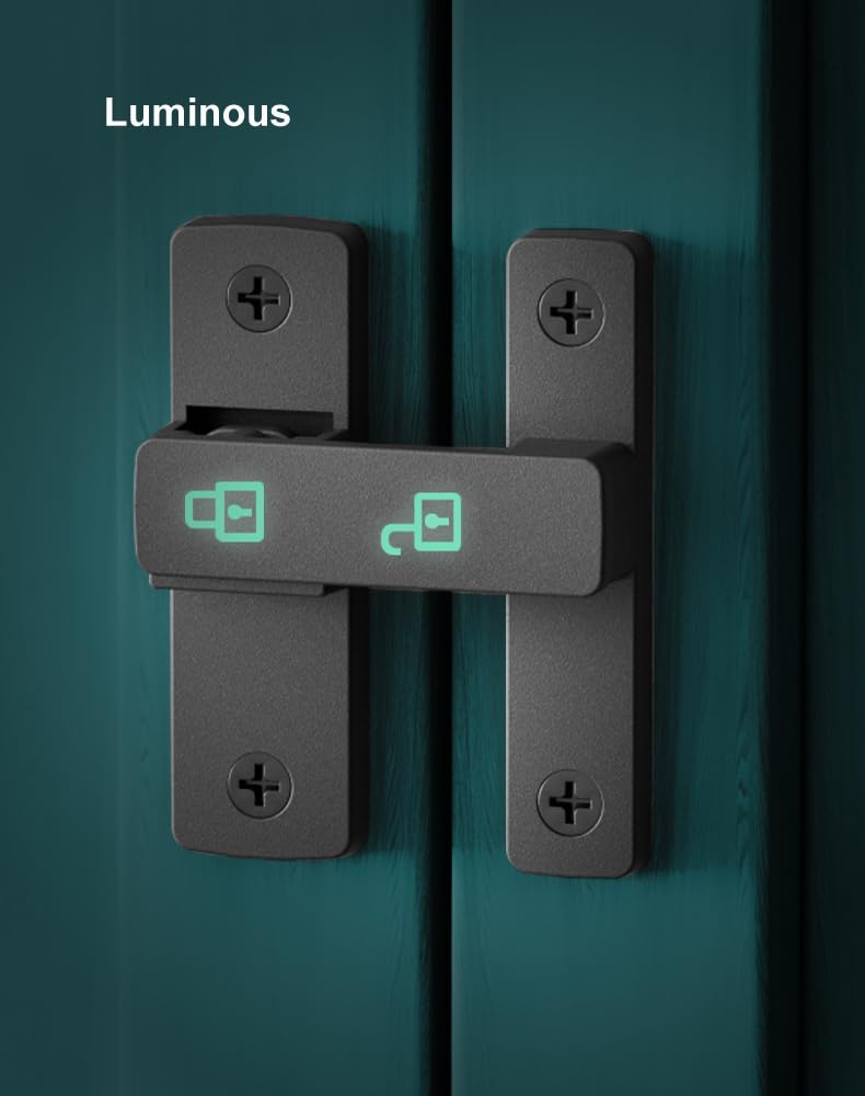 Snapklik.com : ETEKJOY Heavy-Duty Flip Latch Lock 90/180 Degree Sliding ...