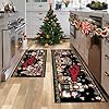 Amazon.com: UIHGUHO 2 Piece Christmas Nutcracker Themed Kitchen Rug Set ...