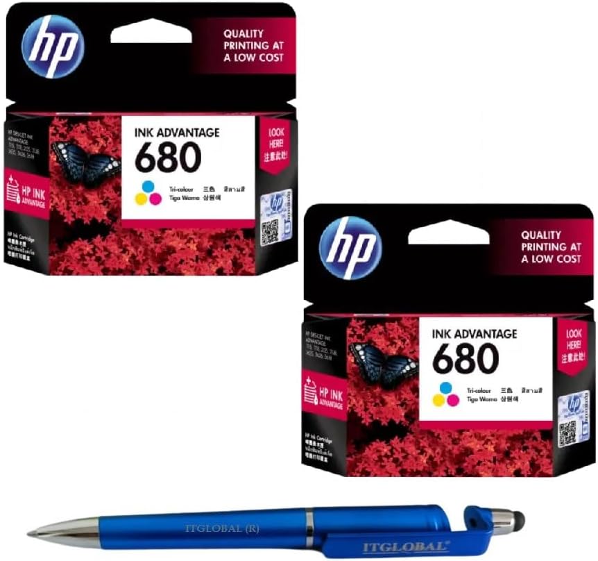 HP 680 2-Pack Black/Tri-Color Ink : Amazon.in: Computers & Accessories