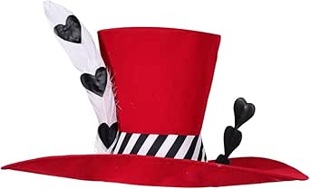 Amazon.com: Oumelfs Demon Cosplay Hat Angel Demon Red White Top Hat ...