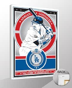 MLB Los Angeles Dodgers Adrian Gonzalez Canvas Print Sports Propaganda ...