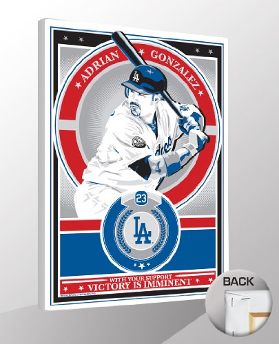 MLB Los Angeles Dodgers Adrian Gonzalez Canvas Print Sports Propaganda ...