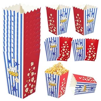 Amazon.com: DTFMZOV 36 Pack Popcorn Boxes, 4.72x3.35 Inch Cardboard ...