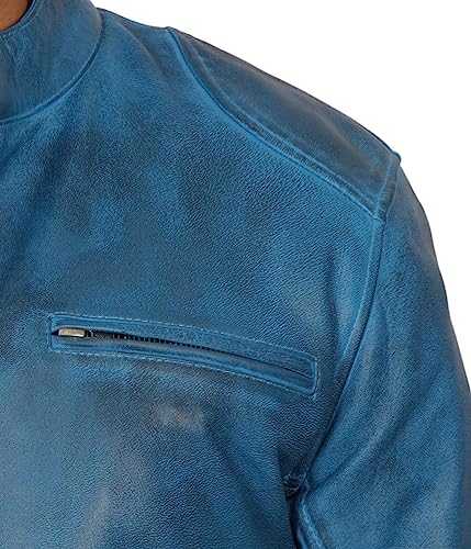 The 30 Best Men's Blue Leather Jackets of 2024 [Verified] - Cherry Picks