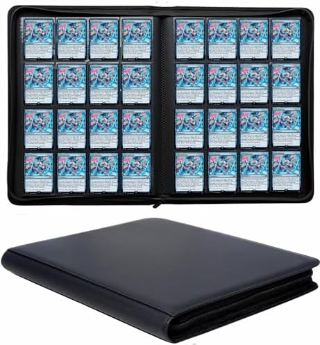 Premium 1000+ Pockets Card Binder,16 Pockets Trading Card Binder ...