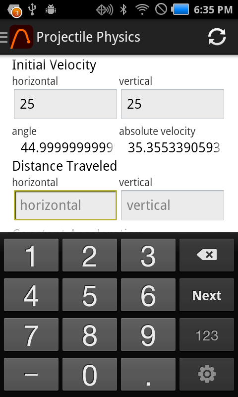 Projectile Physics - App on Amazon Appstore