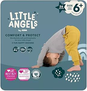2X ASDA Little Angels Size 6+ Nappies 26 Pack : Amazon.co.uk: Baby Products