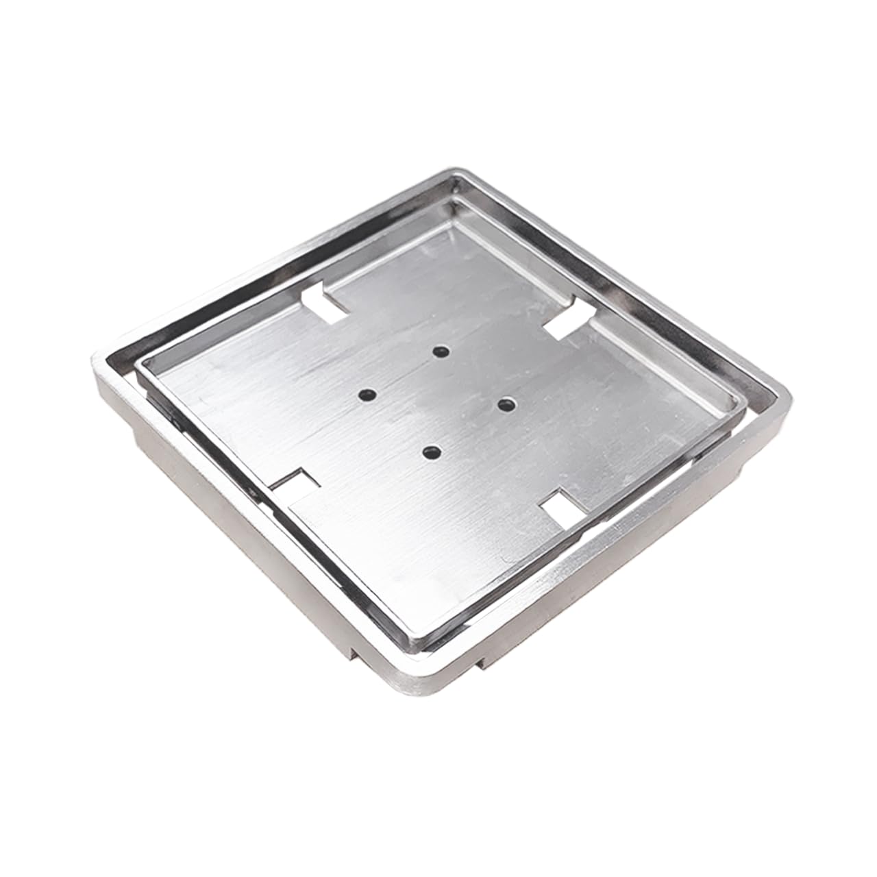 Snapklik.com : Wedi Drain Cover, Square Stainless Steel Grate Assembly
