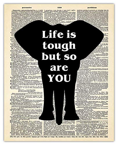 Amazon.com: Positive Affirmations Wall Decor for Kids: "Life is Tough ...