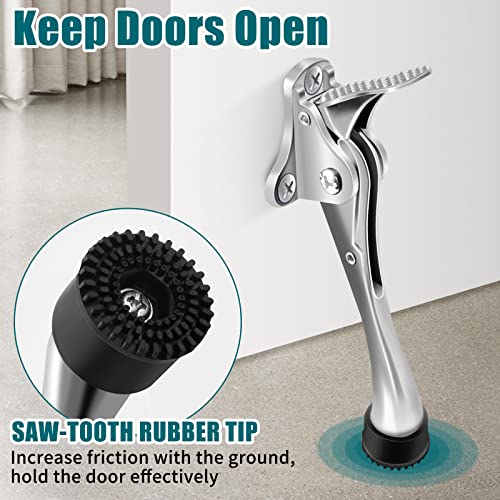 TOKPLNU Kick Down Door Stop, 4 Inch Heavy Duty Kick Down Door Stopper ...