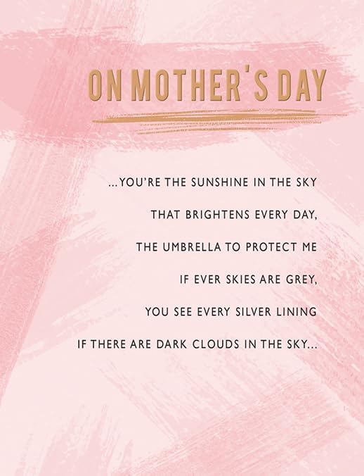 Piccadilly Greetings Mother's Day Card, On Mother's Day Poem - 8 x 6 ...