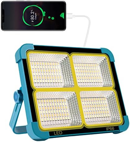 CosyEasy Portable LED Work Solar Light 100W 16500mAh 10000 LM with ...