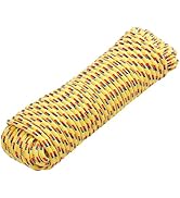 SDLTHR 3/8 Inch 100 ft Diamond Braided Polypropylene Rope, All Purpose ...