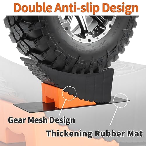 Snapklik.com : OULEME Curved Leveling Blocks, Raised Tire Change Ramp ...