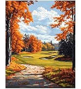 Amazon.com: ARNLRDYA Golf Course Paint by Number Kits for Adults ...