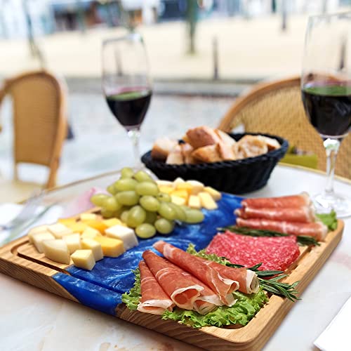 Wooden Cheese Serving Board - Epoxy Resin Board - Luxury Wooden ...