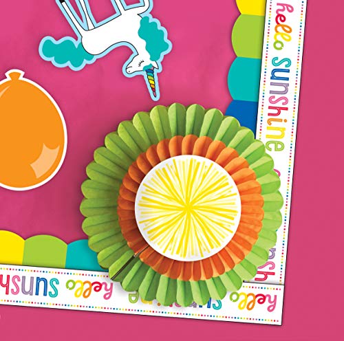 Snapklik.com : Schoolgirl Style Hello Sunshine 36-Piece Colorful Pom ...