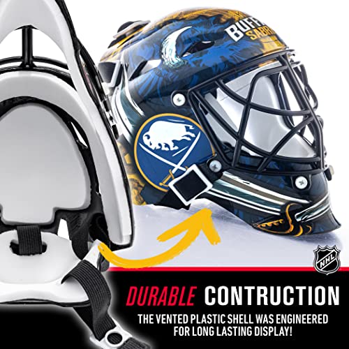 Franklin Sports Buffalo Sabres NHL Team Logo Mini Hockey Goalie Mask ...