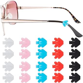 Amazon.com: DELORIGIN 20 Pairs Retainer Eyeglasses Ear Grip 5 Colors ...