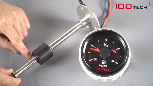 Watch 100TECH Universal Fuel Gauge ﹙Easy to Set to Match Ohm of Sending ...