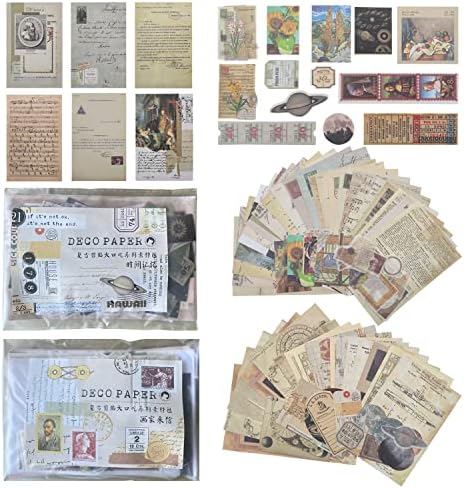 400 Pcs Vintage Scrapbooking Supplies Including 240 pcs Retro Scrapbook ...